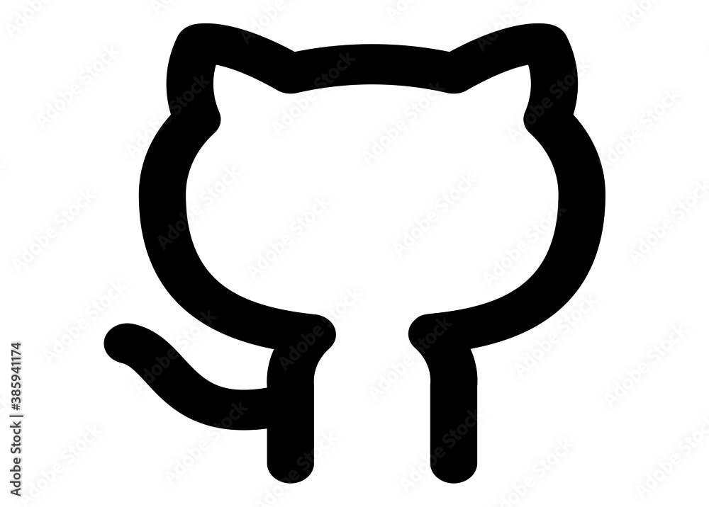 github Vector icon for apps and website Stock Vector | Adobe Stock