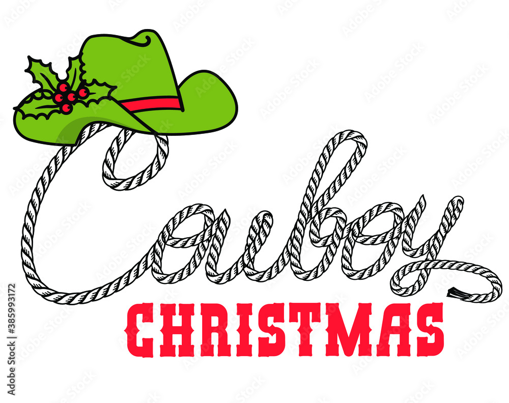Christmas Cowboy Clipart
