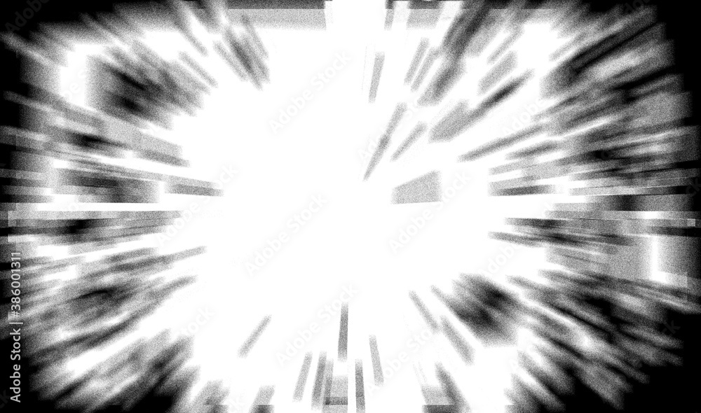 black and white explosion. binary code background. Stylish abstract ...