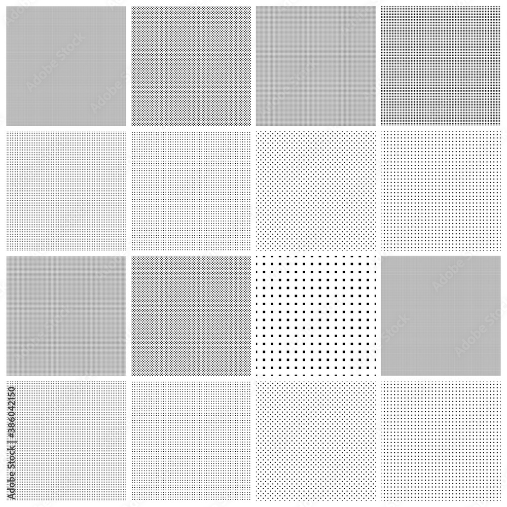 Simple, plain squares repeatable, seamless background, pattern set ...