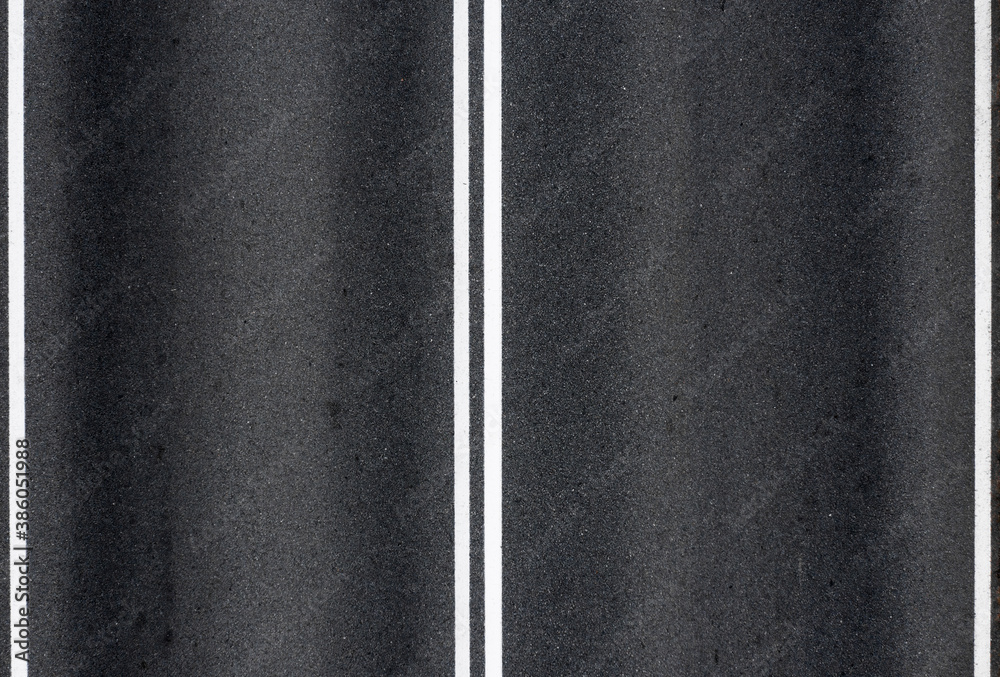 Double white lines on asphalt road background. Stock Photo | Adobe Stock