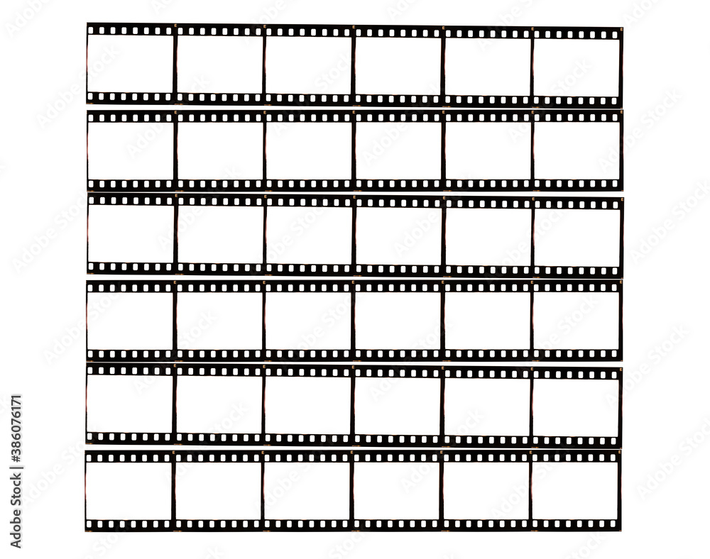 35mm film strip isolated on background, contact sheet film strip Stock ...
