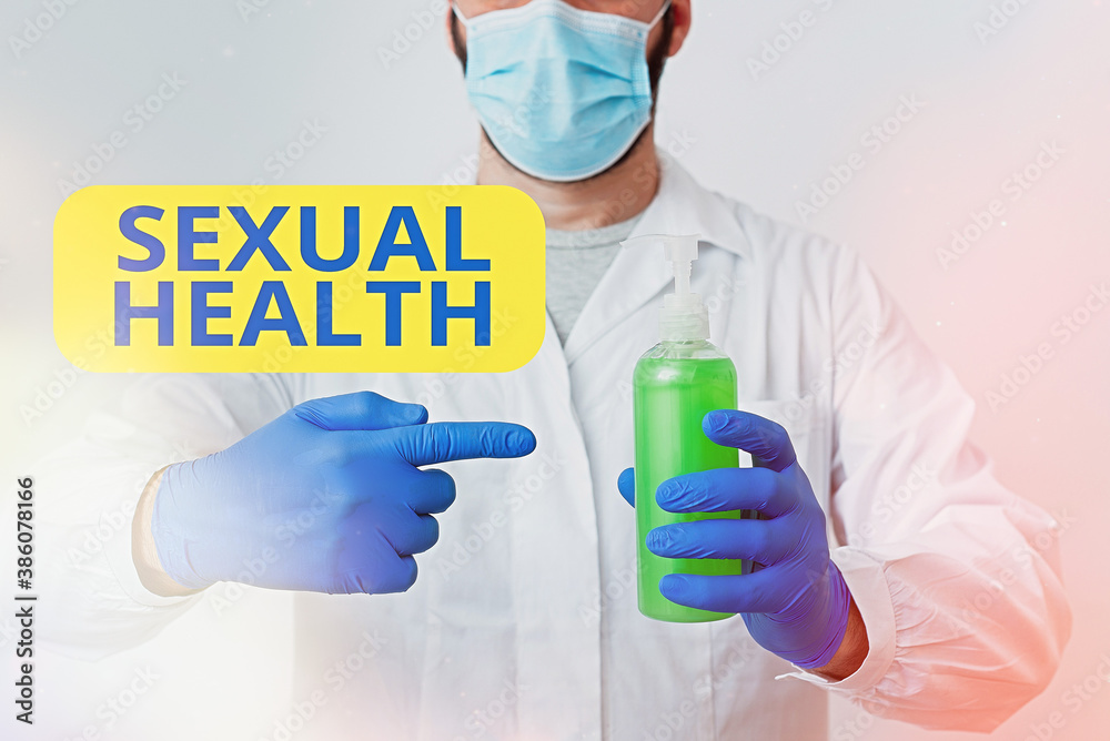 Writing Note Showing Sexual Health Business Concept For Positive And