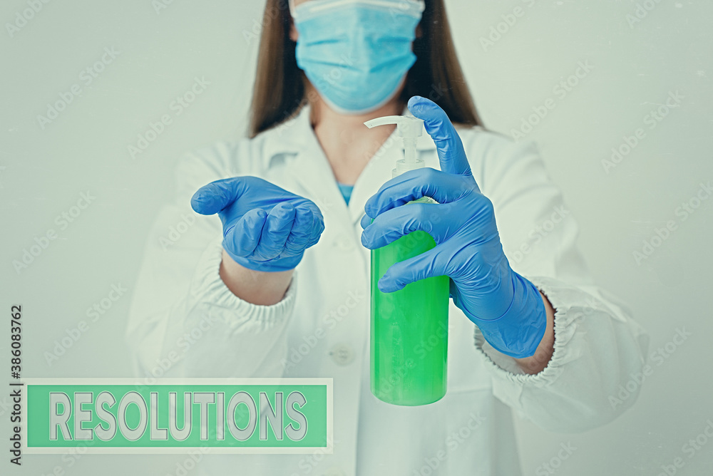 Handwriting text Resolutions. Conceptual photo the act of analyzing a ...