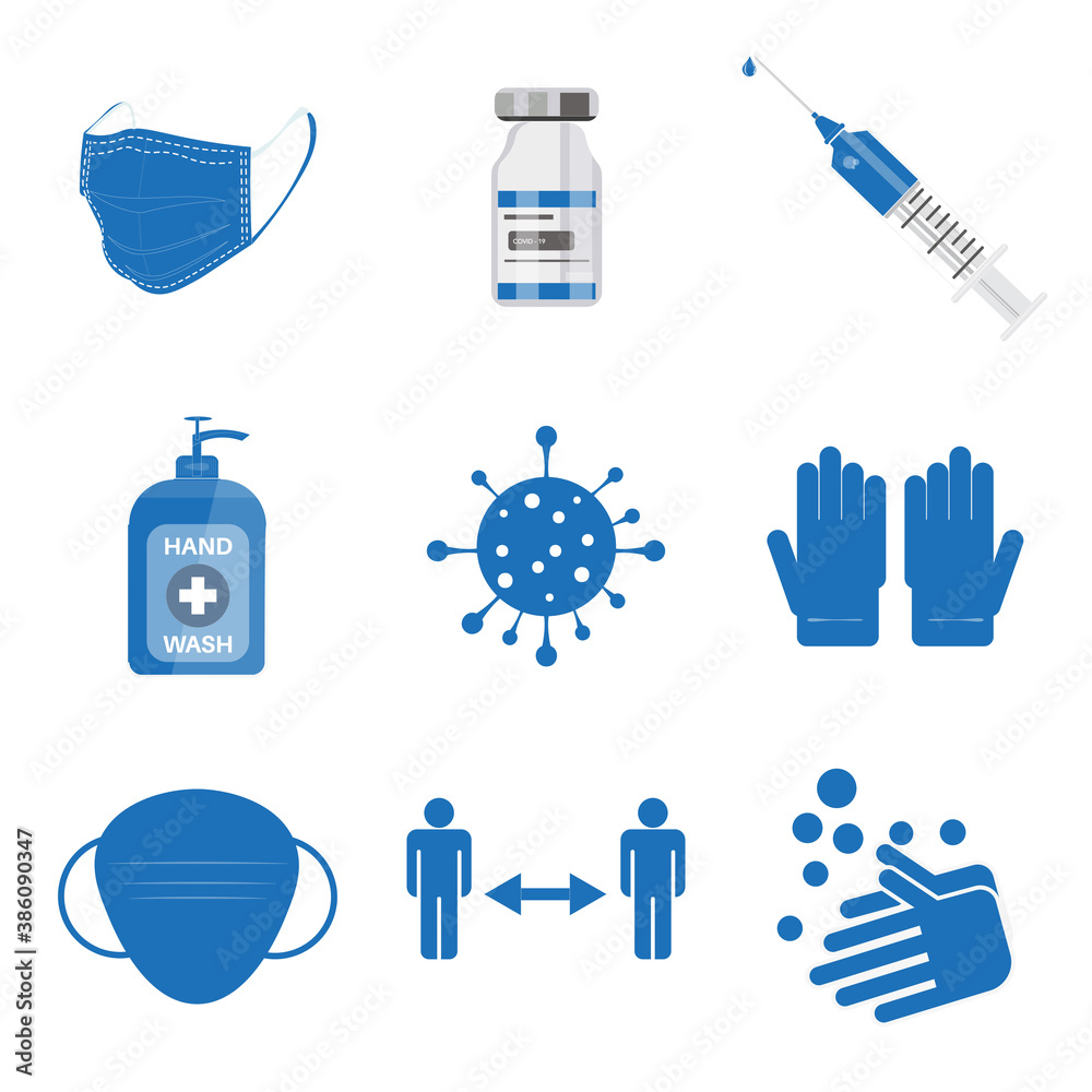 Covid-19 Covid icons set. Collection of vector /EPS simple web icons ...