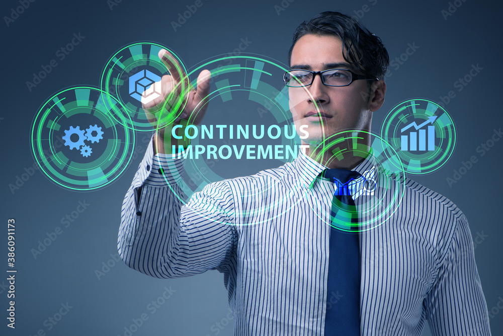 Continuous improvement concept in business Stock Photo | Adobe Stock