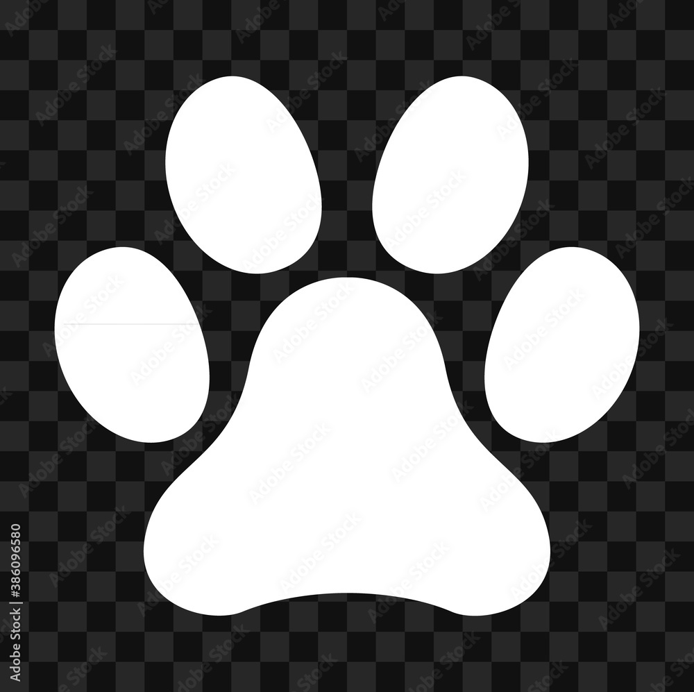 Animal paw icon, dog, cat.. symbol for pet. Foot mark isolated on white ... Animal paw icon, dog, cat.. symbol for pet. Foot mark isolated on white ...