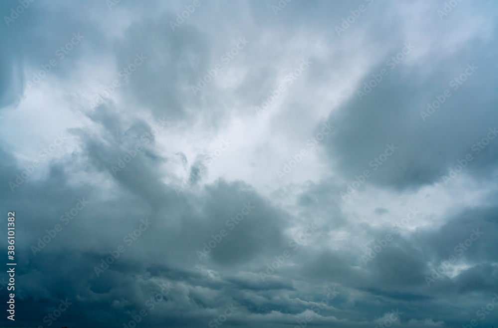Dark dramatic sky and clouds. Background for death and sad concept ...