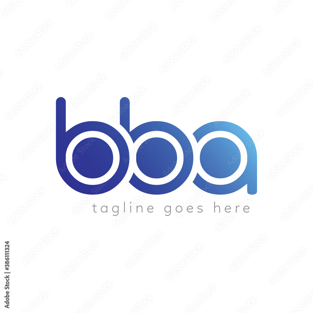 Bba logotype design template vector. Stock Vector | Adobe Stock