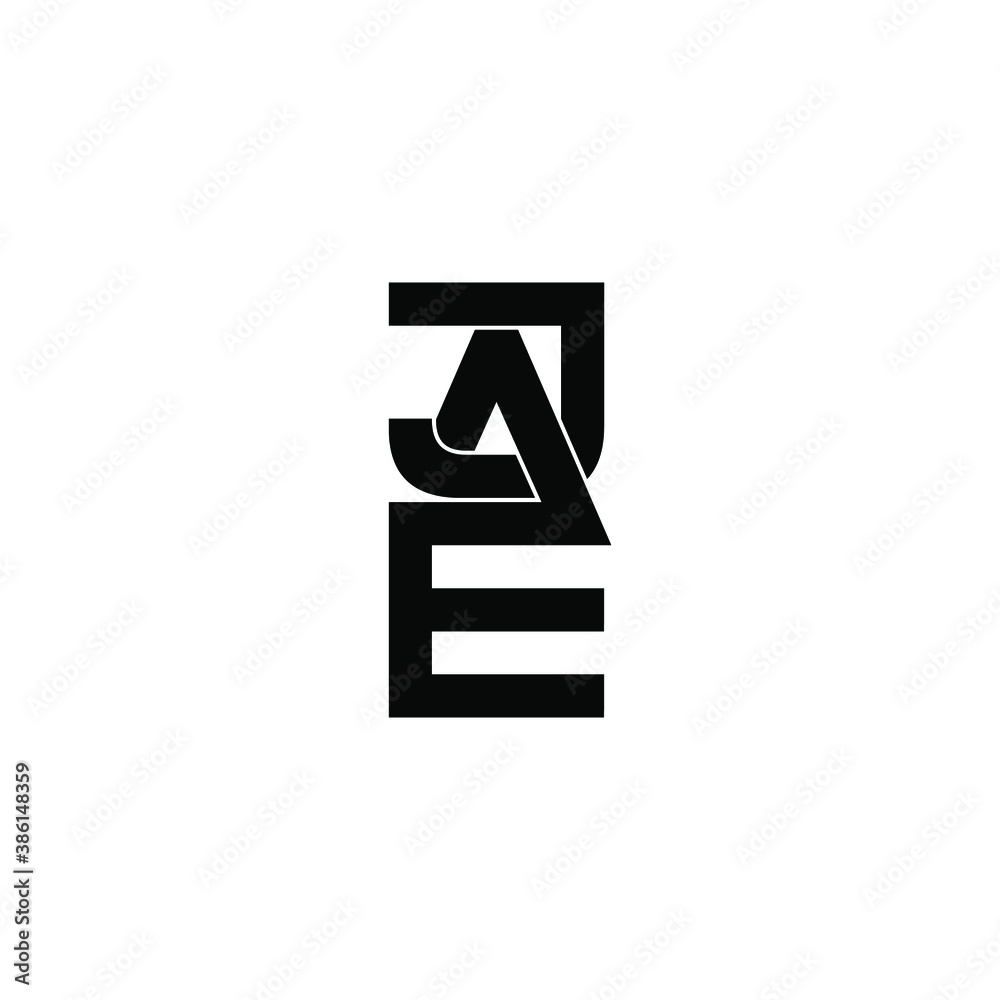 jae letter original monogram logo design Stock Vector | Adobe Stock