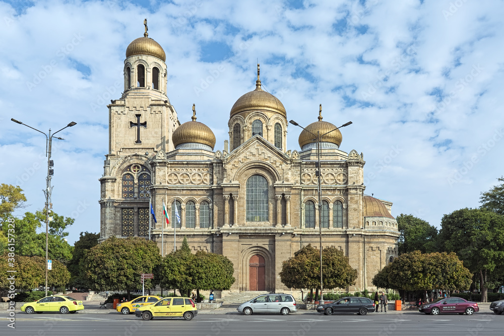 Varna, Bulgaria. Cathedral of the Dormition of the Mother of God. The ...
