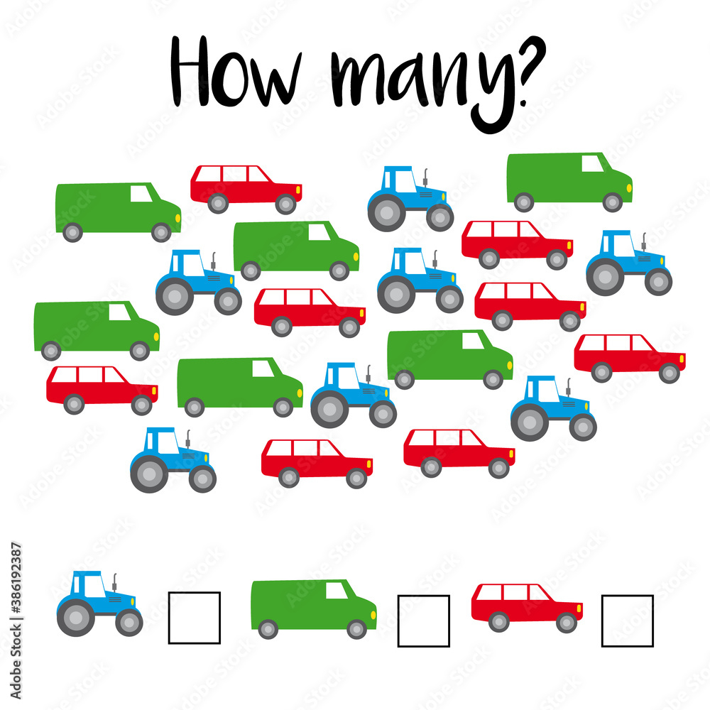 How many objects.Preschool Counting Activities. Printable worksheet ...