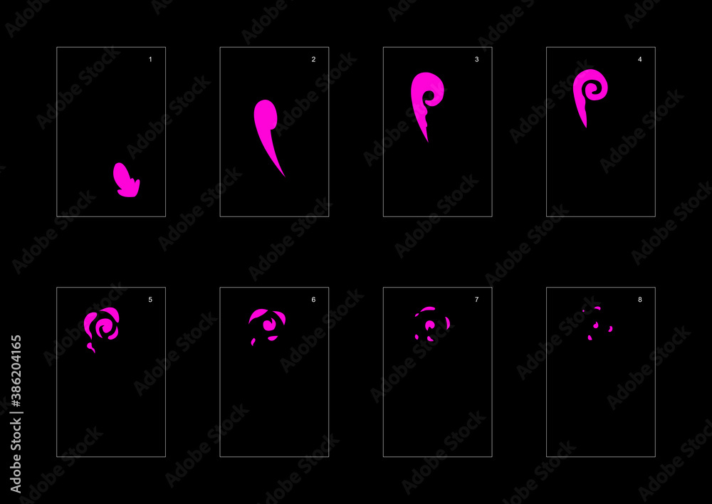 Smoke effect. poison smoke animation sprite sheet. classic poison smoke ...