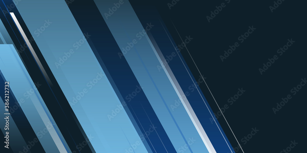 Dark blue modern presentation backgroun with halftone. Vector ...