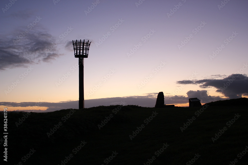 Beacons or fire beacon are a warning signal system of historical Uk lit ...