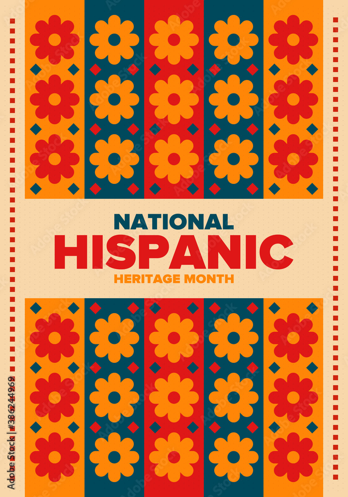 National Hispanic Heritage Month in September and October. Hispanic and ...
