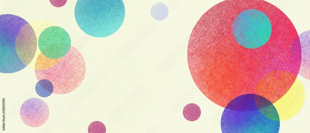 Abstract modern art background style design with circles and spots in ...