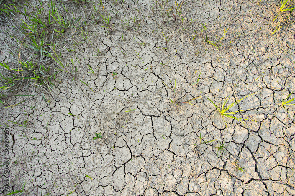Dry land texture, deep crack. Cracked ground background. Effects of ...
