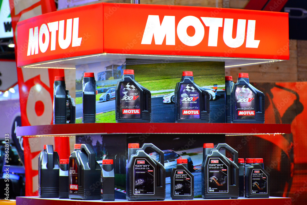 Motul oil display at Manila International Auto Show in Pasay ...