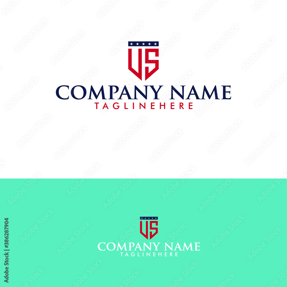 The initial US logo font with a simple and elegant in-house design that ...