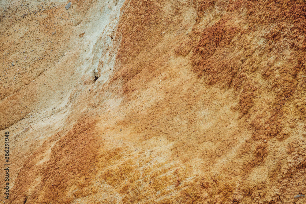 Nature background of cracked dry lands. Natural texture of soil with ...