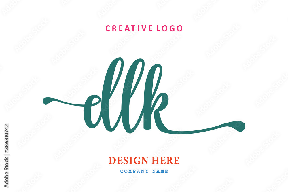 logo composition of the letter DLK is simple easy to understand, simple and authoritative Stock ...