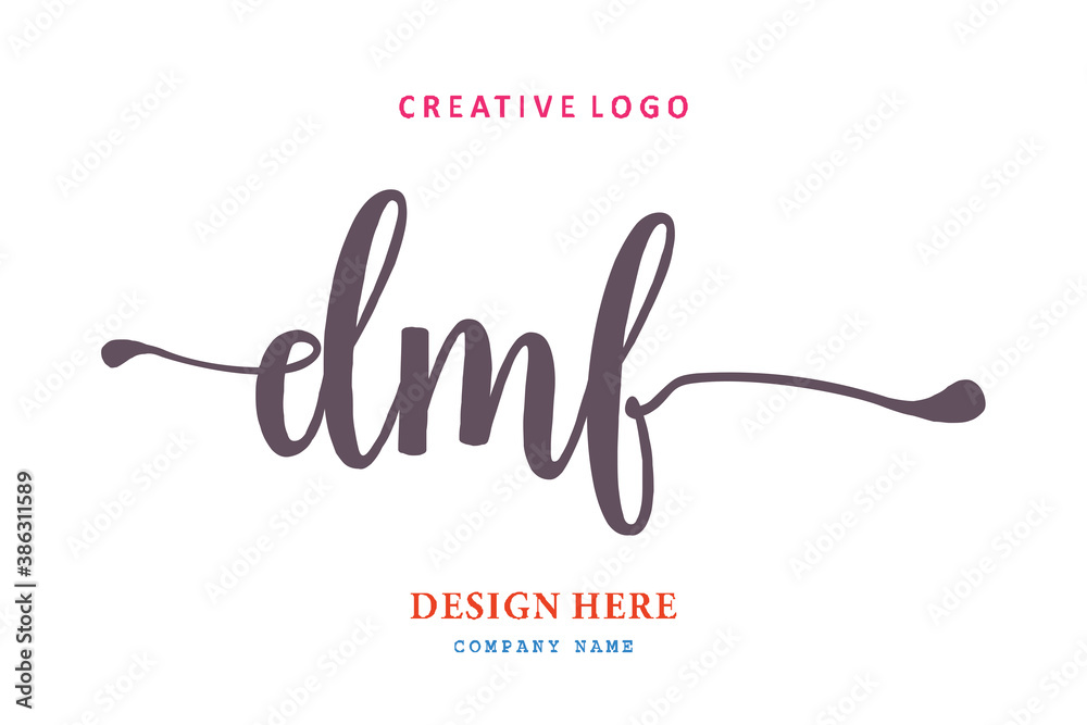 logo composition of the letter DMF is simple easy to understand, simple ...