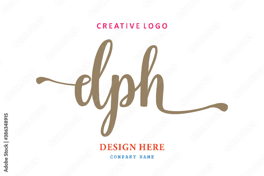 simple DPH letter composition logo easy to understand, simple and ...