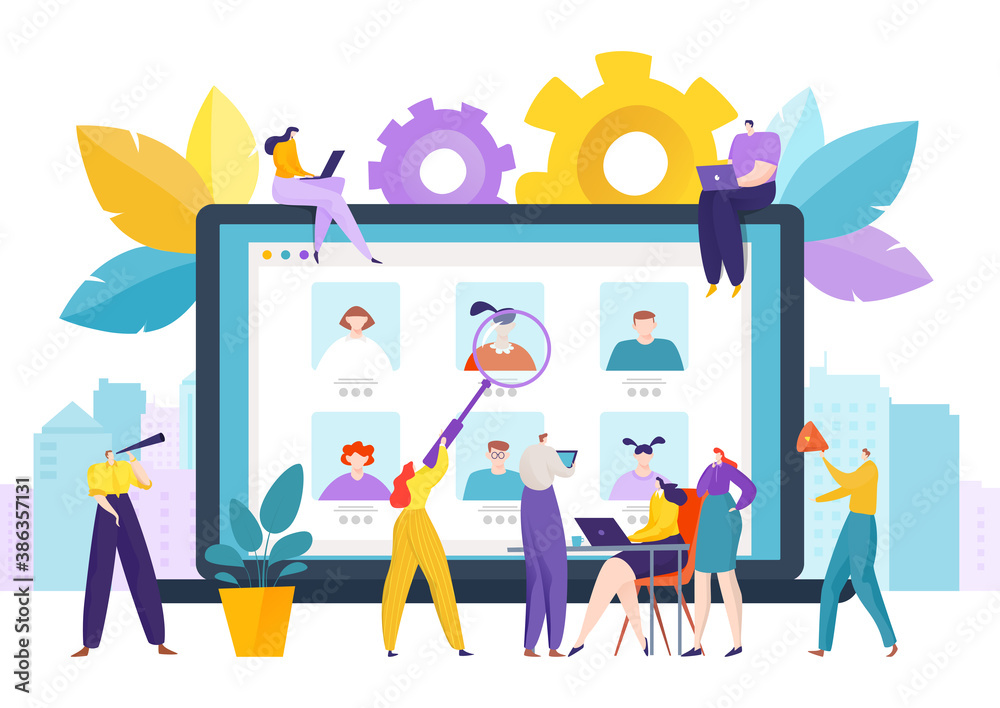Business employment, human recruitment concept vector illustration ...