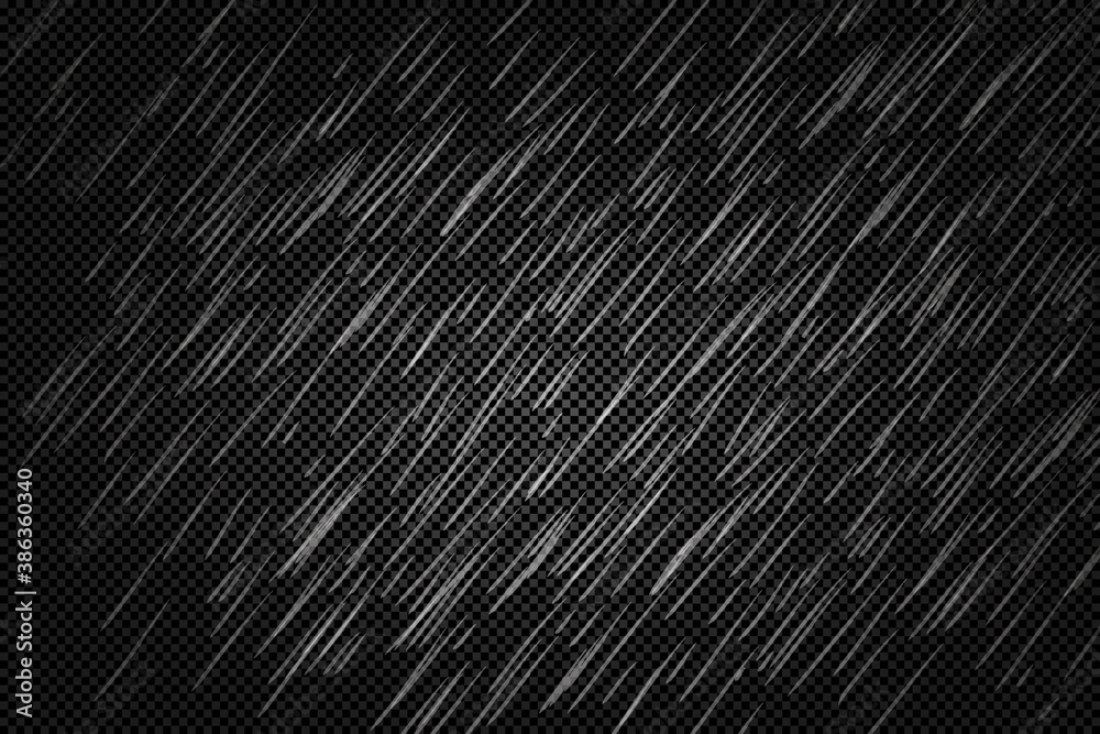 Heavy rain texture at a 45-degree angle. Cloudy weather on a ...