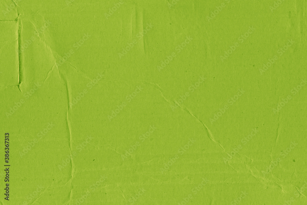 A green vintage rough sheet of carton. Recycled environmentally ...