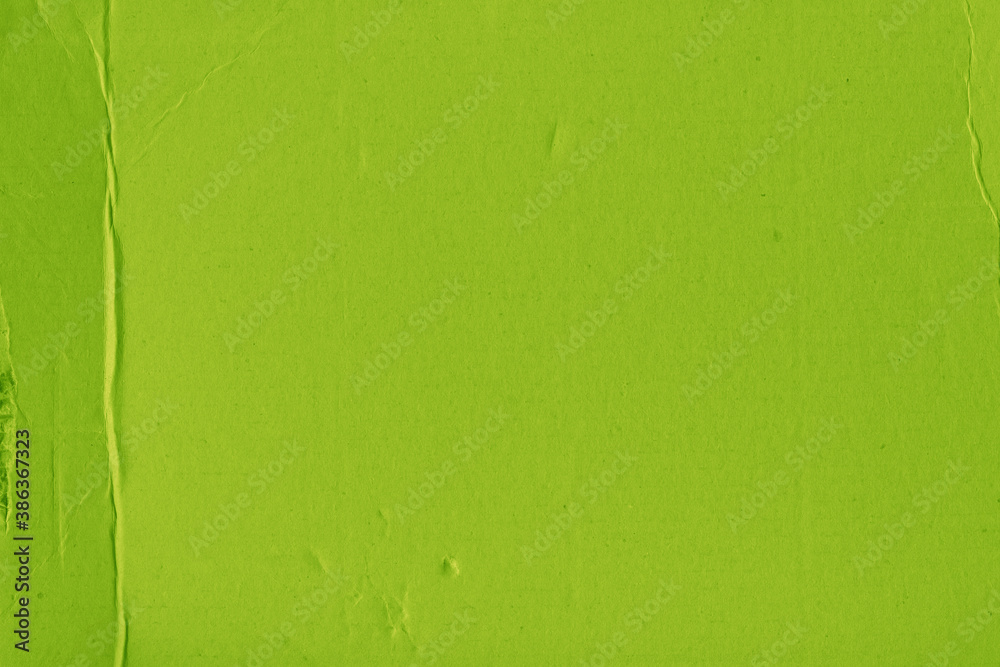 A green vintage rough sheet of carton. Recycled environmentally ...