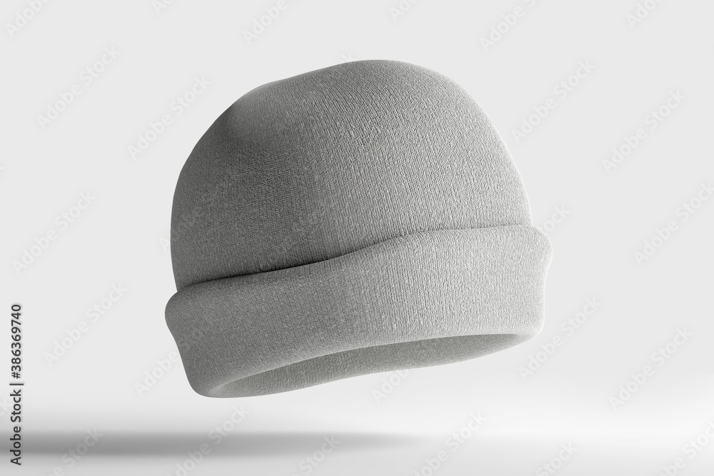 Beanie mockup - 3d rendering Stock Illustration | Adobe Stock