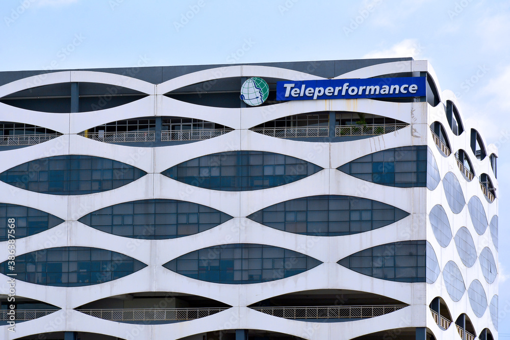 Teleperformance facade in Pasay, Philippines Stock Photo | Adobe Stock
