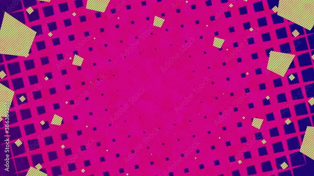 Abstract retro background with rotating grid shape. Retro style texture ...