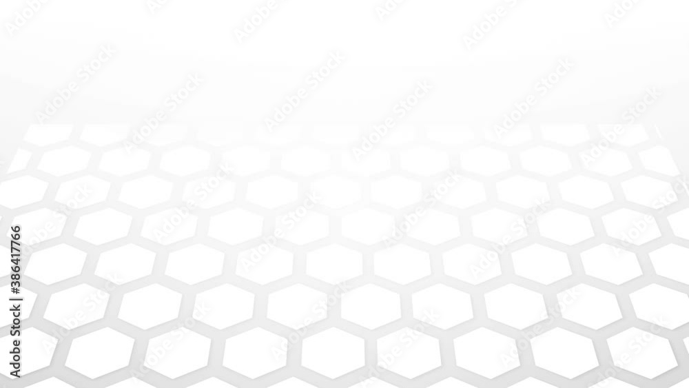 Abstract Hexagon particles, Medical Grid hexagon Pattern Movieng Loop ...
