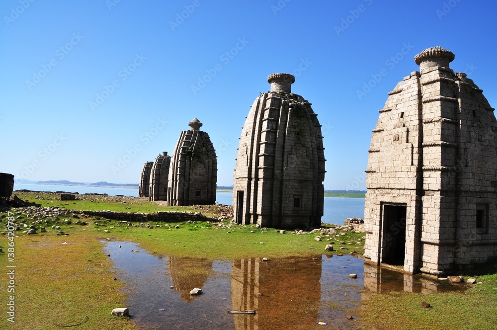 Bathu Ki Ladi are ancient Hindu temple ruins that lay submerged under ...