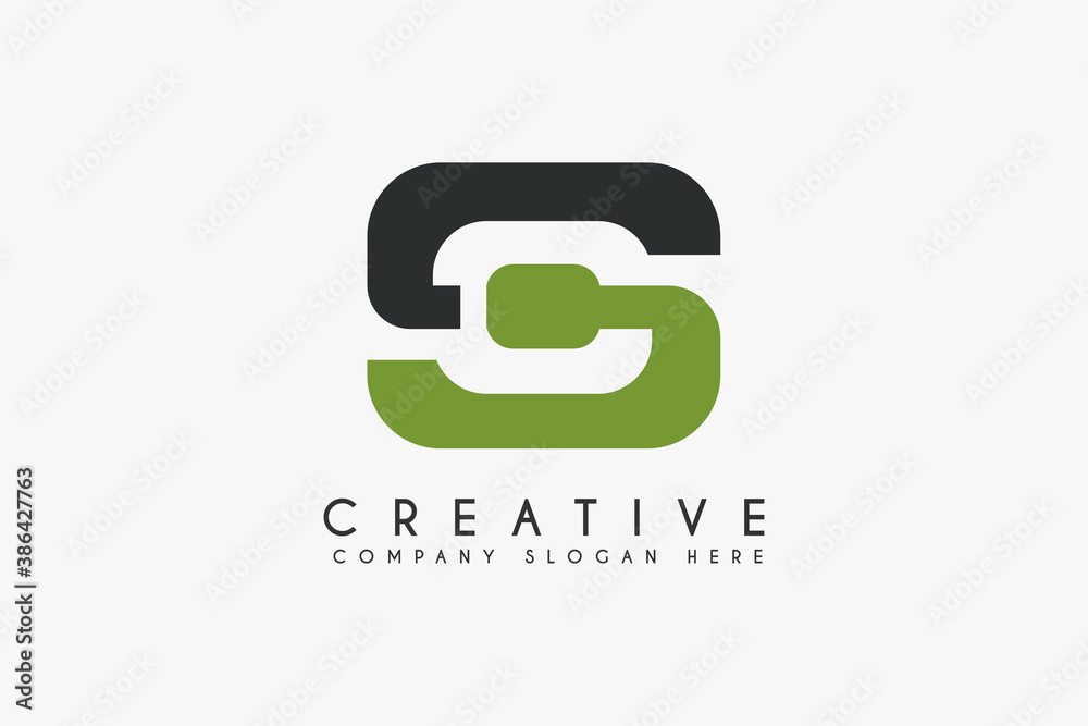 Initial Letter SC logo design vector illustration. Letter SC icon ...