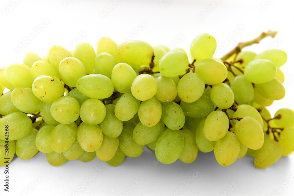 Sultana, white (pale green), oval seedless grape variety also called ...