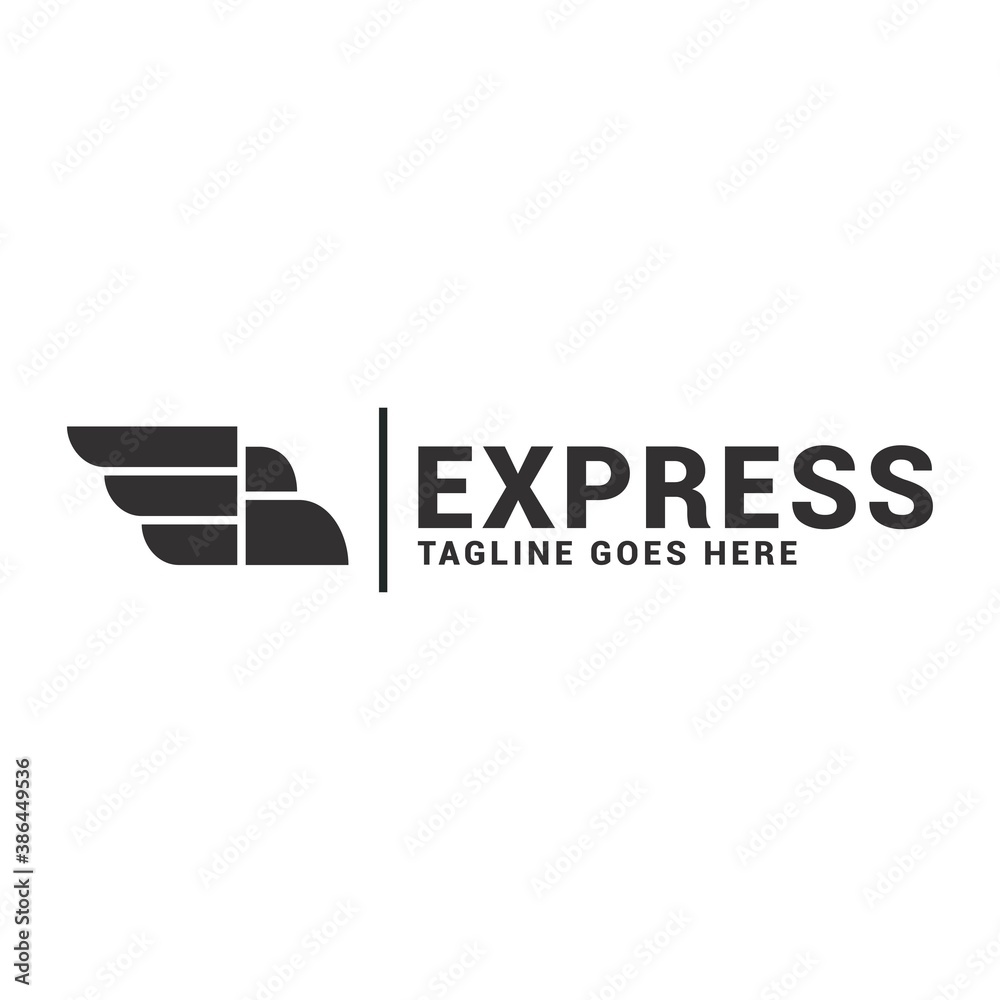 Logistics logo delivery express icon vector template. Simple design ...