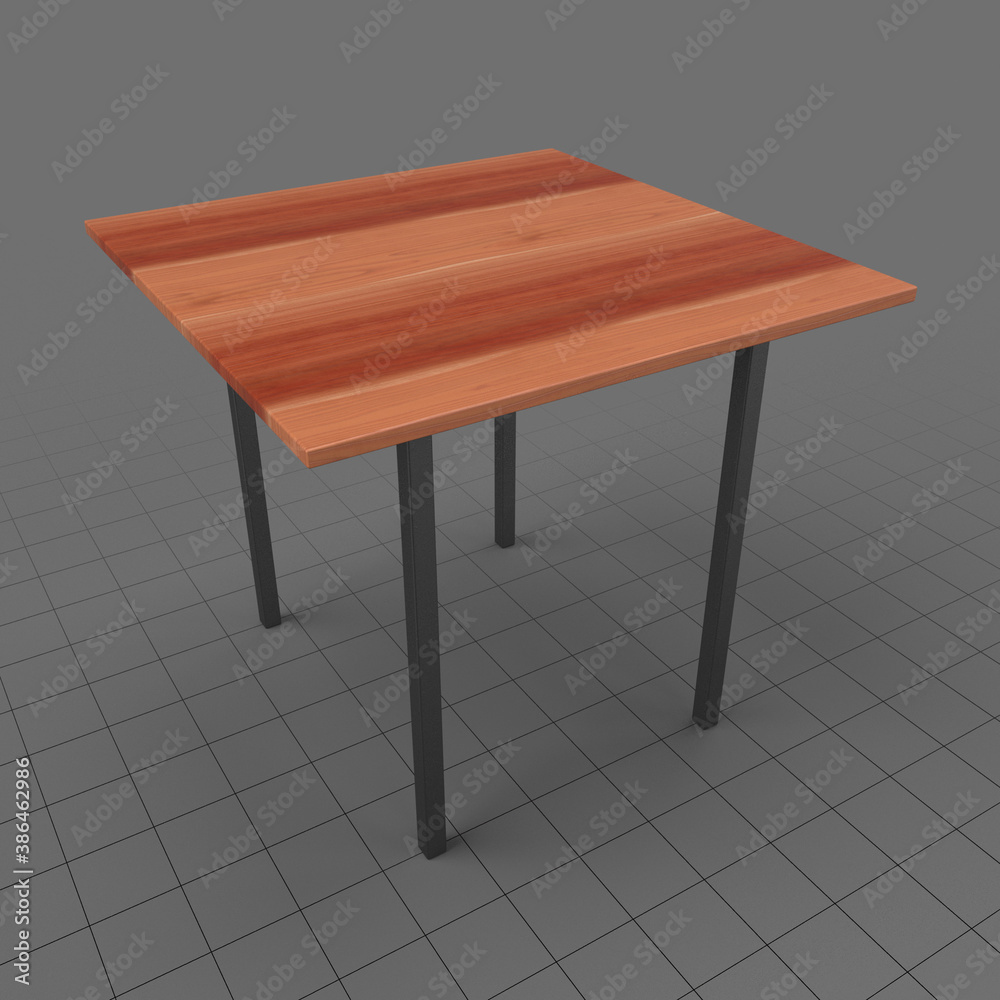 Modern dining table Stock 3D asset | Adobe Stock