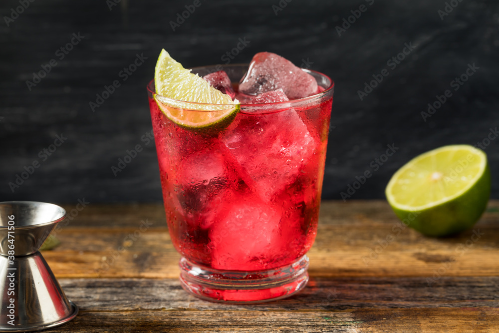 Refreshing Boozy Vodka Cranberry Cocktail Stock Photo | Adobe Stock