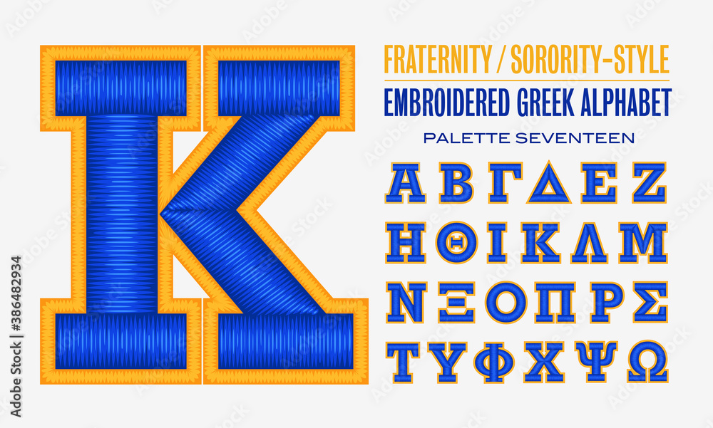 Collegiate Greek Letter Font