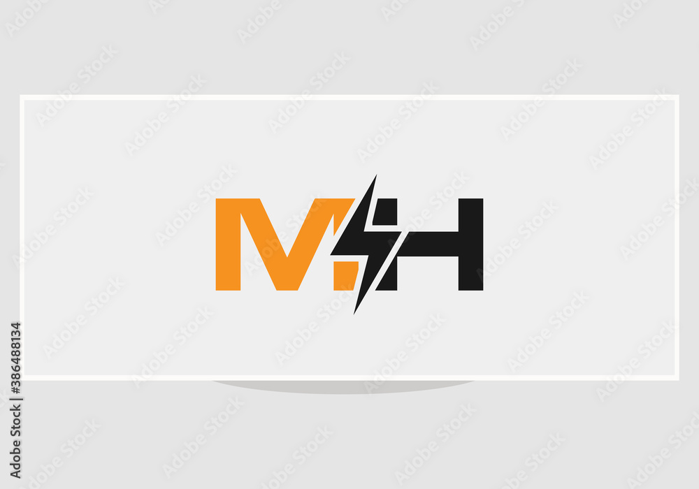 MH Electric Industrial Power logo vector eps Stock Vector | Adobe Stock