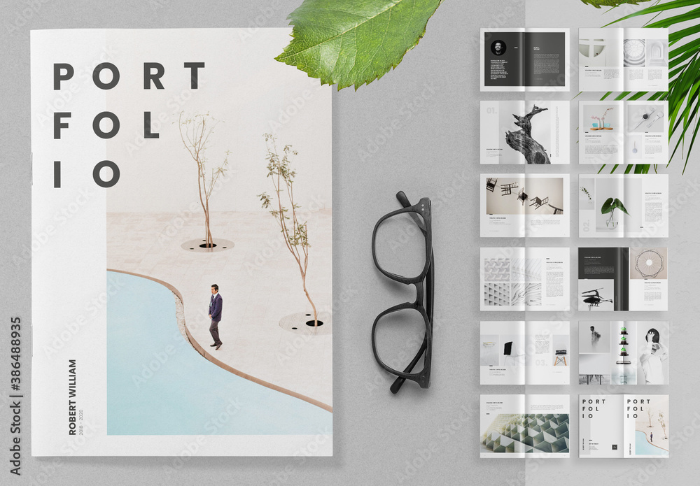 Portfolio Layout Stock Template | Adobe Stock