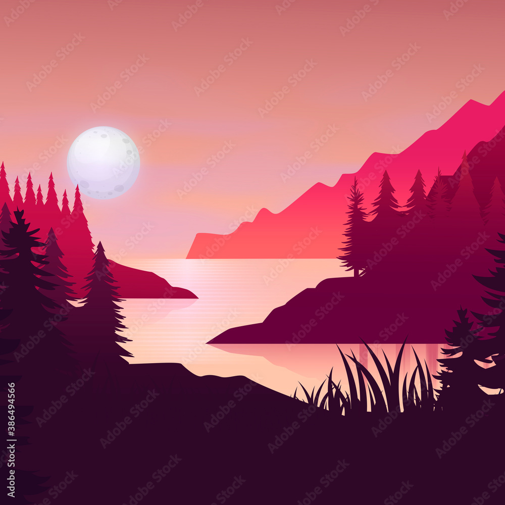 Ocean or sea. sky with clouds and reflection of light in the water ...