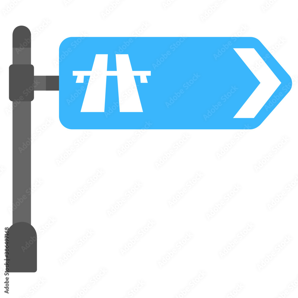 Arrow like road board with pathway and arrow head on it, notion for ...