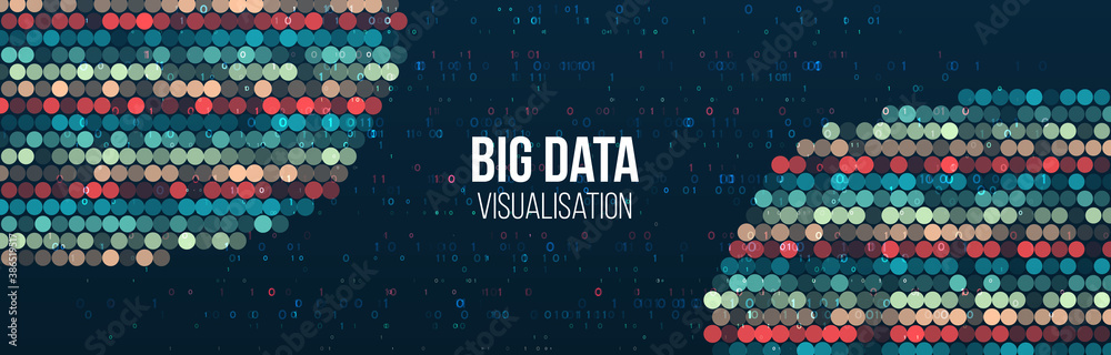Wide Big data visualization. Machine learning algorithm for information ...