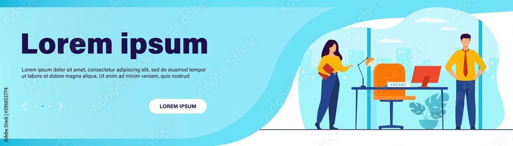 New employees requiring in office for work isolated flat vector ...