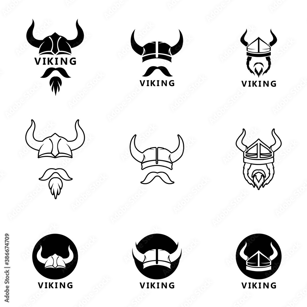 Viking Head Logo